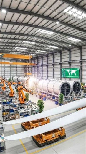 Inside a Wind Turbine Factory | How Giant Wind Turbines Are Made