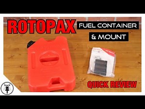RotoPax 1 Gallon Fuel Container // Standard Pack Mount // Quick Review