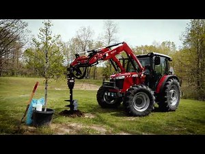 Planting Trees on the Farm Using a Tree Auger