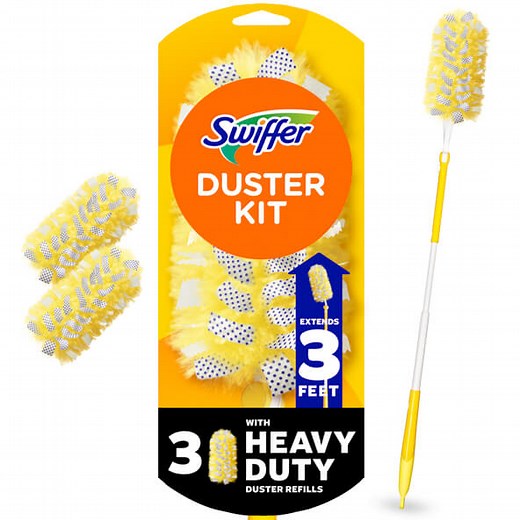 Swiffer® Dusters™ Heavy Duty 3 ft Extendable Handle Starter Kit | Swiffer