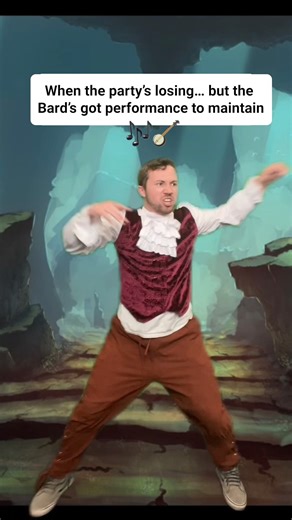 1K views · 12 reactions | The fighter’s down, the wizard’s out of spells… and the Bard? They’re still putting on the show of a lifetime. Because if we’re going to lose, we might as well lose fabulously  What’s the most chaotic thing your Bard has done mid-combat? | RPG Tabletops | Facebook