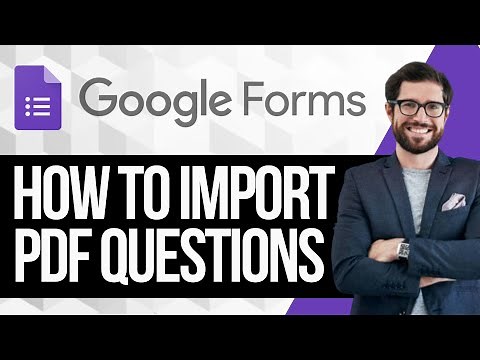 How to import PDF questions into a Google Form