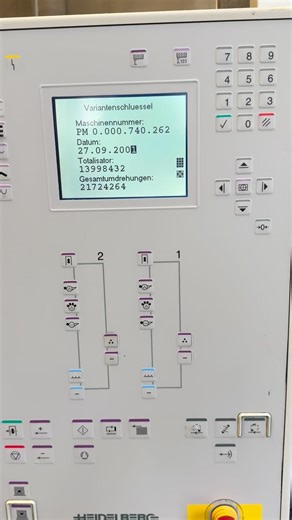 whatsApp 393484431602 Luca🇮🇹we offer HEIDELBERG PM74-2P 2001Serial 740.2622 colours offset machine - 52x74 - perfecting 2 0/1 1 Video availablePIATTIGRAF is a used graphic machinery dealer, located in Milan, North Italy 🇮🇹Please, check our website www.piattigraf.itMe. Luca Gallo whatsApp: 393484431602info@lucagallo.it luca.gallo66@gmail.com#piattigraf #piattigrafsas #lucagallo #usedoffset #secondhandsheetfed #offsetprintingpress #offsetmachinery #perfecting #perfectingmachines #twocolours #h