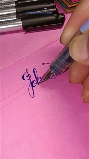 "John" Name in Calligraphhy✍️#shorts#handwriting #calligraphy#calligraphyart#youtubeshorts#music#art