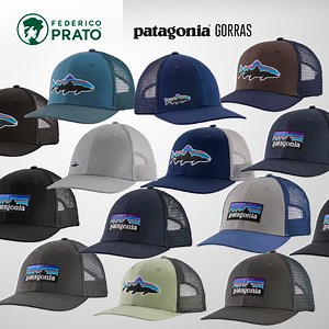 Gorras Patagonia Ahora con un borde hecho con el material NetPlus ™ completamente rastreable de Bureo que está hecho de redes de pesca 100% recicladas, nuestro clásico sombrero de camionero de corona media presenta un frente de algodón, parte posterior de malla de poliéster reciclado y cierre a presión ajustable. Costuras Fair Trade Certified ™ | Federico Prato Fly Shop & Outdoor