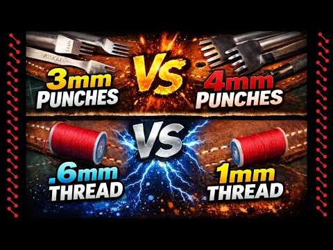 3mm vs 4mm Stitching Punches | Does Thread Size (.6mm vs 1mm) Change the Look?