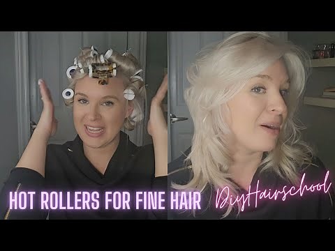 90s Hair - Hot Rollers for Bouncy Blowout Curls in Thin & Fine Hair!