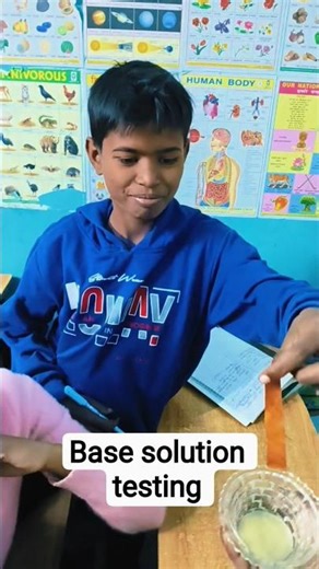 acid and base solution testing experiment shorts.