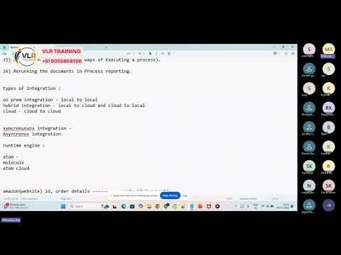 Dell Boomi Class01 in Telugu By MahanyaRaj 2026 Vlr Training