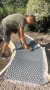 2.1M views · 3.4K reactions | Gravel grids in position  lovely gravel between the limestone pavers #limestone #pavers #gravel #grids | Fresh Air Landscapes | Facebook