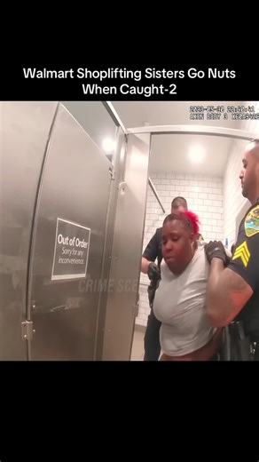 Walmart Shoplifting Sisters Go Nuts When Caught-2