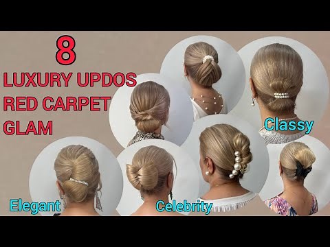 8 Classy Elegant Updos for Red Carpet, Parties & Celebrity Events ✨🔥