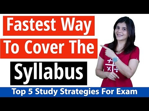 Fastest Way To Cover The Syllabus | 5 Study Strategies | How To Study In Exam Time | ChetChat Study