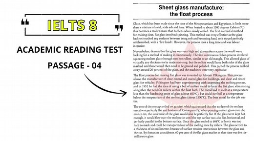 Sheet Glass Manufacture: Reading Answers & PDF – IELTS Progress