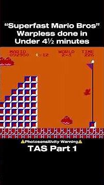 [TAS] SFMB W1-W4 (pt1) #mario #toolassistedspeedrun #smb #tasvideos