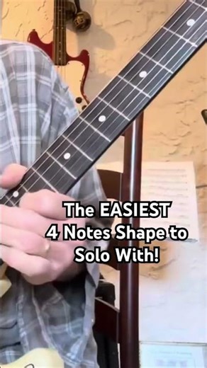 Easy 4 Note Shape For Solos!#guitar