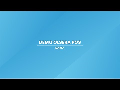 Demo Olsera POS - Restoran | Aplikasi Kasir Paling Terjangkau Untuk UMKM