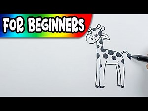 How to draw a giraffe easy step by step | Simple Drawings