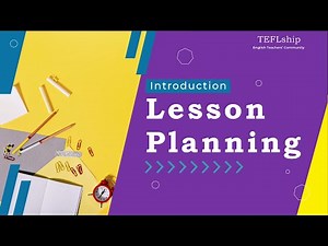 1. Intro - Lesson Planning