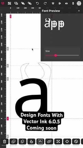 Create and distribute fonts with Vector Ink 6.0.5. Coming soon to Android #graphicdesign #vectorink