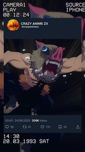 INOSUKE FUNNY CLIP 🤣 #trendingshorts #animeshort #demonslayer