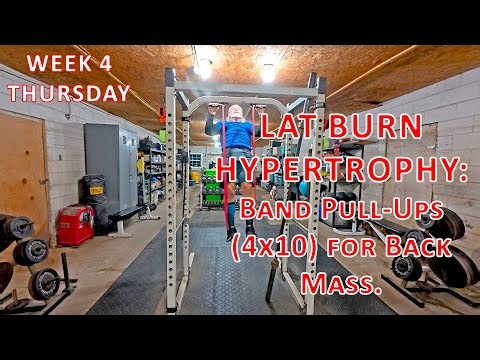 Week 4 Thursday: Back Hypertrophy (Band Pull-Up Focus 4x10) + Post-Workout Walk