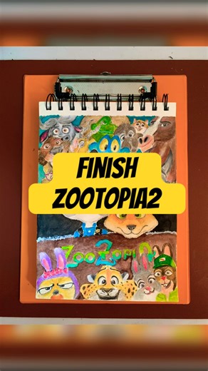 20 Second Satisfying Speed Coloring | Zootopia 2 Characters: finnick & more!🔥