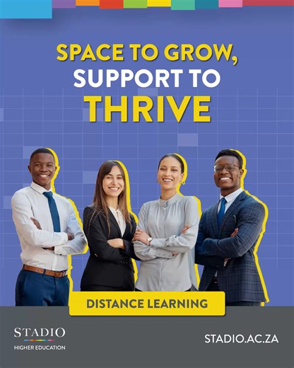 Your schedule, your space, your future. ✨ STADIO Distance Learning apps are officially OPEN - lock in your spot! #NgensSTADIO #ANewVision #STADIOHigherEducation | Stadio Higher Education