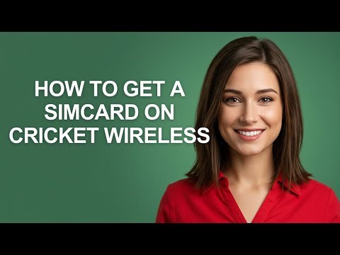 How to Get a Simcard on Cricket Wireless - AshleyHowTo