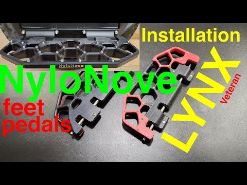 NyloNove pedals/feet installation - Veteran LYNX