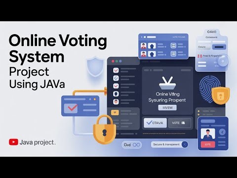 🗳️ Online Voting System (Java) || Registration , candidatelist , cast vote , view result. #voting