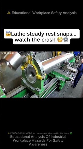 ⚠️ INSANE Lathe Steady Rest COLLAPSES 😳⚙️ #workfails