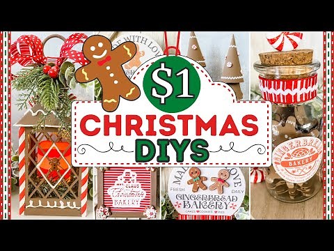 The Cutest GINGERBREAD Dollar Tree CHRISTMAS DIYS | Christmas Decor On A BUDGET!