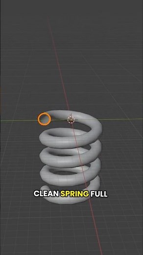 Make a Spiral Spring in Blender 🔥#blender #blendertutorial #modelingtips #blender3d #cgthink