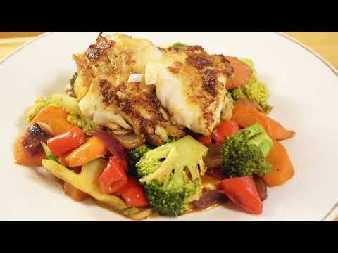 Fish And vegetables Stir Fry Quick And Easy Healthy Cod Fillet Recipe
