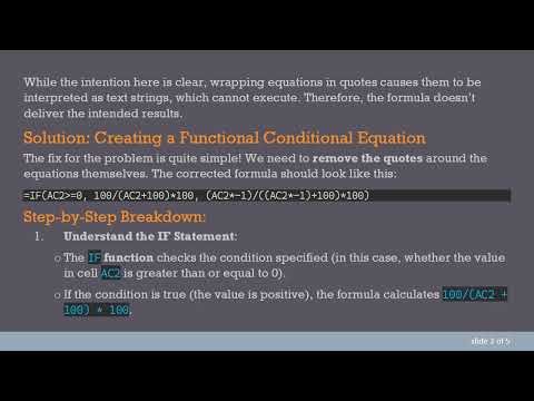 How to Handle Conditional Equations in Google Sheets: Solve Positive vs Negative Values with Ease