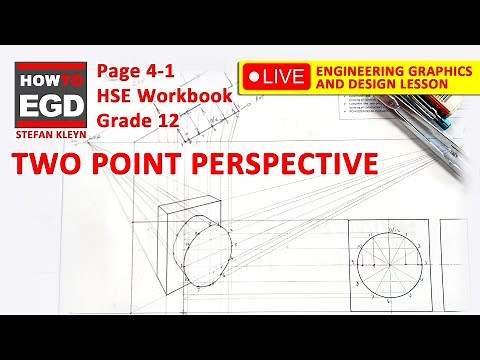 How to draw a Two Point Perspective - HSE | Page 4-1 | Grade 12