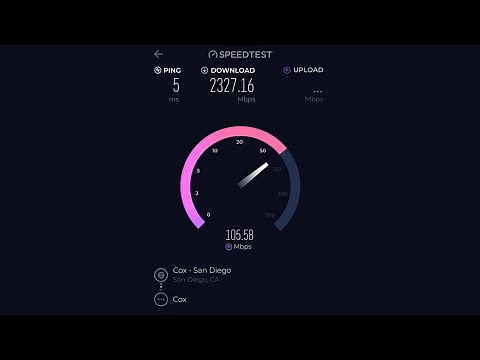 COX 2 Gigabit Internet Speed Test 2023