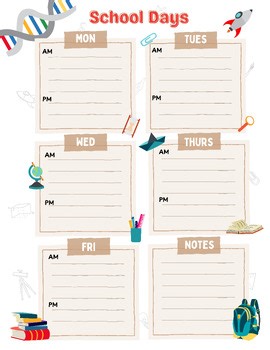 School Days - daily classroom management calendar organizer