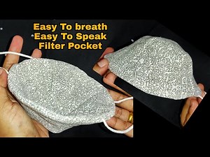 ( New design ) Face Mask Sewing Tutorial - DIY cloth Face Mask at Home. #fabricfacemask