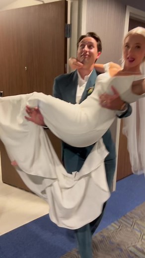 Highly recommend getting carried over the threshold on your wedding night #justmarried #wedding #brideandgroom #bride