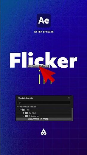 Text Opacity Flicker in After Effects