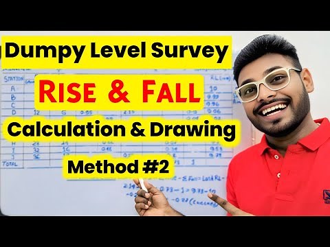 Dumpy Level Survey Calculation and Drawing | Rise and Fall Method