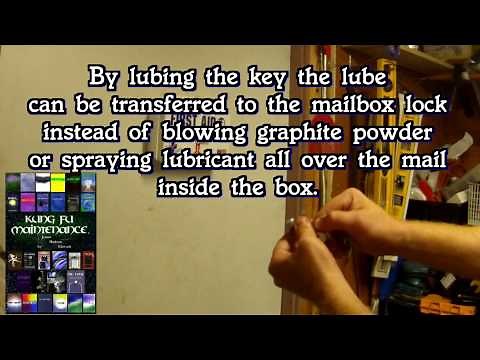 How To Lube Sticking Mailbox Locks Hard To Turn Or Won't Work Without Messing Up Mail