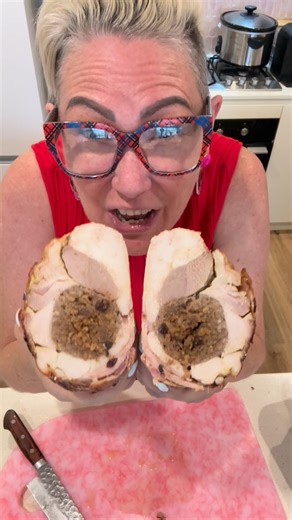 Stephanie Joy de Sousa on Instagram: "omg you guys… ALDI has dropped a brand new fresh Turducken for Christmas 2025 and I am officially obsessed 🎄✨ this beauty is the Specially Selected Turducken Roast with Bacon Lattice – turkey tenderloin, duck breast, chicken, plus a Christmas-pudding-inspired stuffing all wrapped up in a bacon lattice. it’s like festive magic in meat form. you’ve probably seen the frozen Turduckens in the freezer aisle, but did you know ALDI brings in a heap of amazing fres