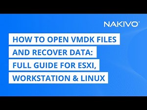 How to Open VMDK Files and Recover Data: Full Guide for ESXi, Workstation & Linux
