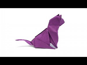 How to make a Paper CAT / ORIGAMI [Tutorial]