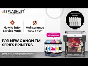 How To Enter Service Mode & Reset Maintenance Tank of Canon TM 5250, TM5350 Series Printer