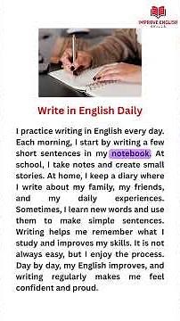Daily English Writing Practice | Improve English Writing Skills#englishspeaking