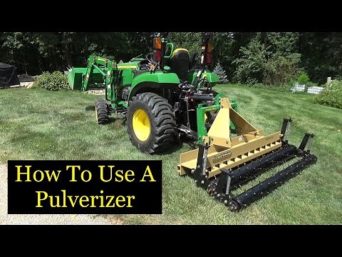 Land Pride Soil Pulverizer/ John Deere 2038r/ Lawn Project / 151